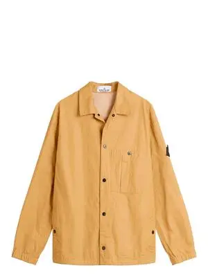 Stone Island Double Coated Cotton Ripstop Shirt Jacket - Mustard