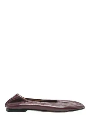 Dear Frances Balla Scrunch Ballet Flats - Red