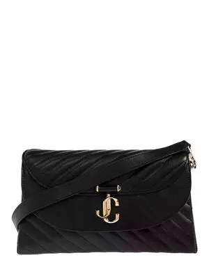 JIMMY CHOO Top-handle Shoulder Bag With Chevron Stitching - Black