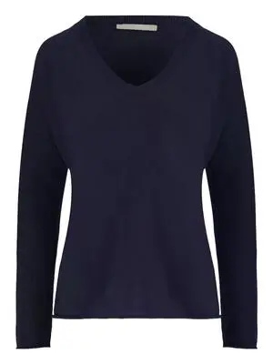 ALLUDE V-neck Sweater - Blue