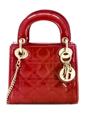 Dior Lady Mini Satchel - Red