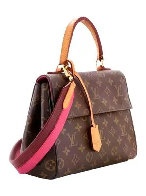 LOUIS VUITTON Cluny Top Handle Bb Satchel Monogram - Brown