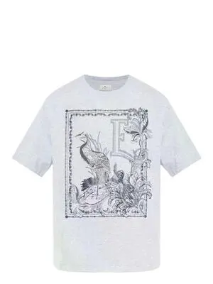 Etro Graphic-print T-shirt - Grey