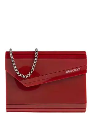 JIMMY CHOO Candy Logo-detail Clutch - Red