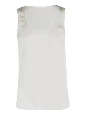 JOSEPH Silk Tank Top - White
