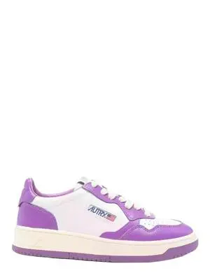 AUTRY Lace-up Perforated Sneakers - White