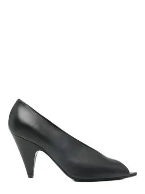 SERGIO ROSSI Peep-toe Heel Pumps - Black