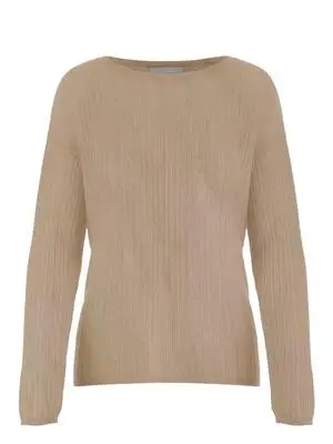 ALLUDE Crew-neck Sweater - Neutrals