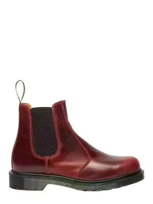 Dr. Martens Leather Chelsea Boots - Red