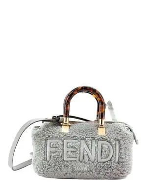 Fendi Logo The Way Mini Satchel - Grey