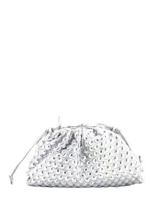BOTTEGA VENETA The Pouch Bubble Wrap Textured Leather Mini Crossbody Bag