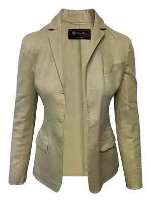 Loro Piana Herringbone Single-breasted Blazer - Neutrals