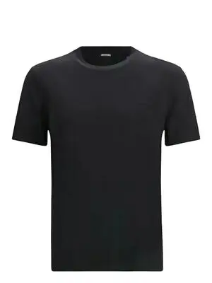 Zegna Crewneck Logo T-shirt - Black