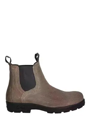 JEEP Suede Pull-tab Boots - Brown