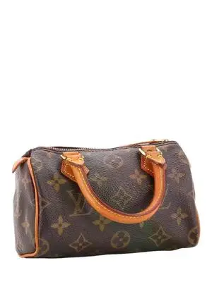 LOUIS VUITTON Speedy Mini Hl Handbag Monogram - Brown