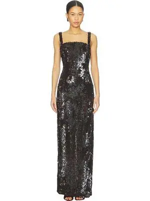 Rachel Gilbert Kaia Gown - Chocolate