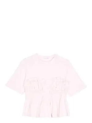 Cecilie Bahnsen Vilde Jersey T-shirt - Rose