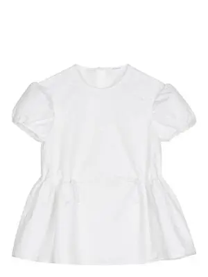 Cecilie Bahnsen Chiara Iris Jacquard Top - White