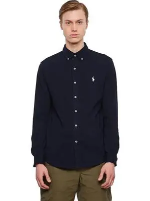 Polo Ralph Lauren Camicia A Maniche Lunghe - Blu