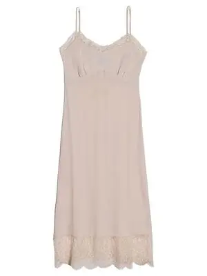 Simone Rocha Lace Trim Slip Dress - Rose
