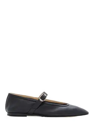 Le Monde Beryl Stella Leather Ballet Flats - Black
