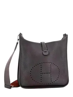 Hermès Evelyne Iii Clemence Pm Crossbody Bag - Grey