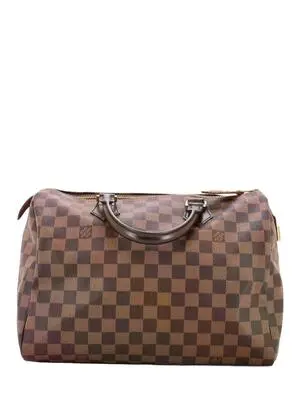 LOUIS VUITTON Speedy Damier 30 Handbag - Brown