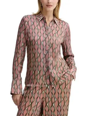 FRACOMINA Printed Button-down Shirt - Pink