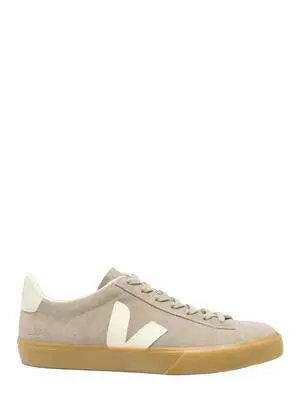 VEJA Campo Suede Lace-up Sneakers With Logo Patch - Neutrals