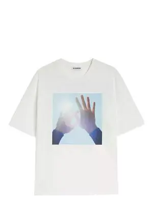 JIL SANDER Crew-neck Short-sleeve T-shirt - White