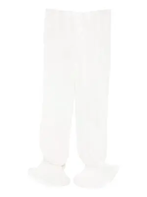 ROWEN ROSE Ruffled-detail Trousers - White