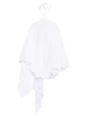 Jacquemus Triangle Ruffled Mini Dress - White