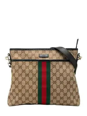 Gucci Gg Canvas Web Crossbody Bag 2000-2015 - Brown