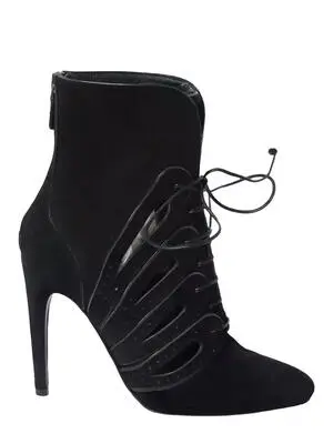 Bottega Veneta Cutout Lace-up Ankle Boots - Black