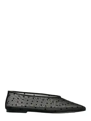 BY MALENE BIRGER Ayda Polka Dot Ballerinas - Black