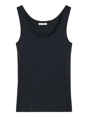 BY MALENE BIRGER Dali Organic Cotton Tank Top - Black