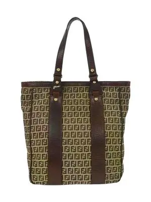 Fendi 2006 Zucchino Canvas Tote Bag - Neutrals