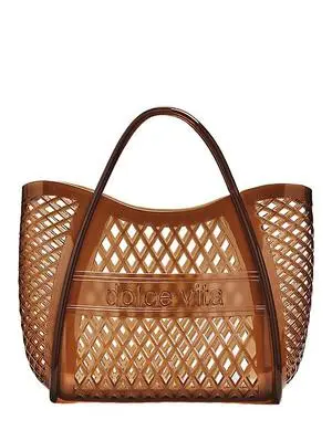 Dolce Vita Molded Pvc Tote - Tan