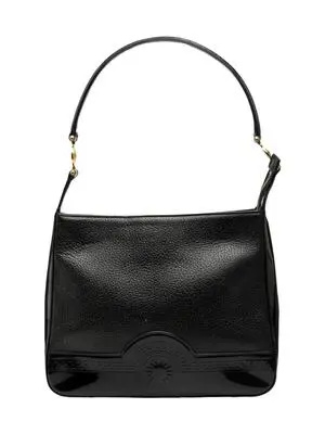 Versace 2000-2025 Leather Medusa Shoulder Bag - Black