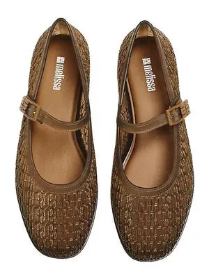 Melissa Harper Jelly Mary Jane Flats - Brown