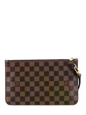 LOUIS VUITTON Neverfull Damier Large Pouch - Brown