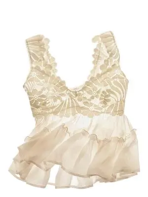 Free People Petal Party Cami - Clean Ivory