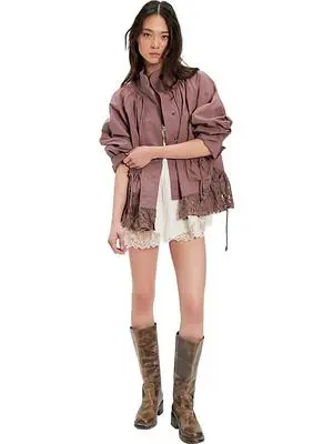 Free People We The Free Outset Jacket - Plumdust