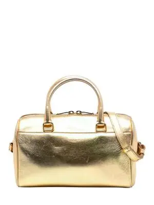 Saint Laurent Baby Duffle Satchel - Gold