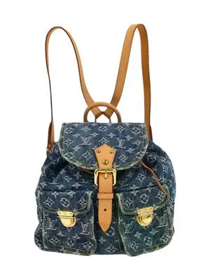 LOUIS VUITTON 2006 Gm Sac A Dos Monogram Denim Backpack - Blue