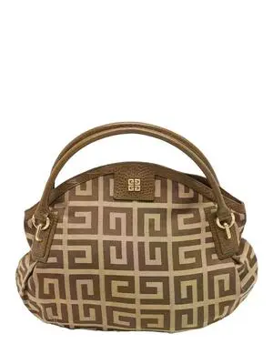 Givenchy Jacquard Canvas Leather Trim Tote - Neutrals