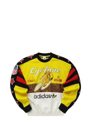 Adidas Cycling Crew Sweatshirt - Yellow/red/black