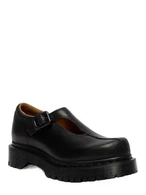 Dr. Martens Rejena Old Harness Leather Mary Jane Shoes - Black