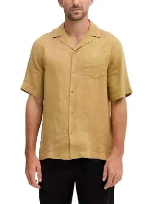 Frescobol Carioca Pocket Short-sleeve Shirt - Neutrals