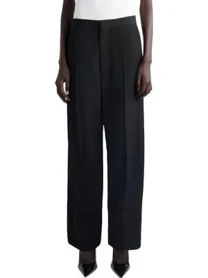 Balenciaga Wool Tuxedo Pants - Black